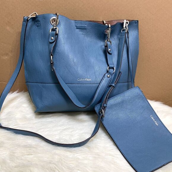 Calvin Klein | Bags | Calvin Klein Xlarge Cornflower Blue Convertible ...